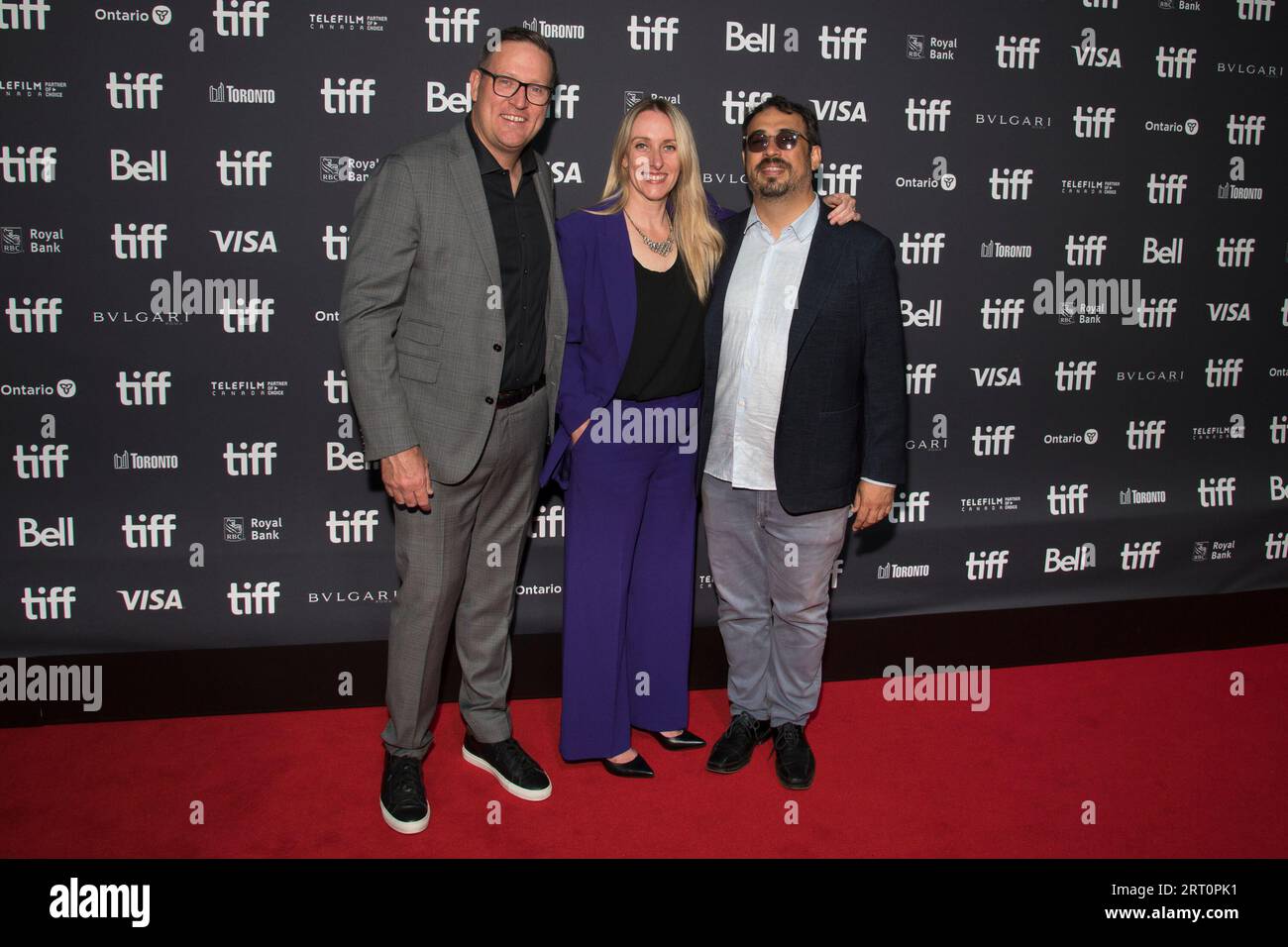 Toronto, Canada. 09th Sep, 2023. From Left to Right: Tom Mackay, Krista Wegener, and Saul Levitz ...