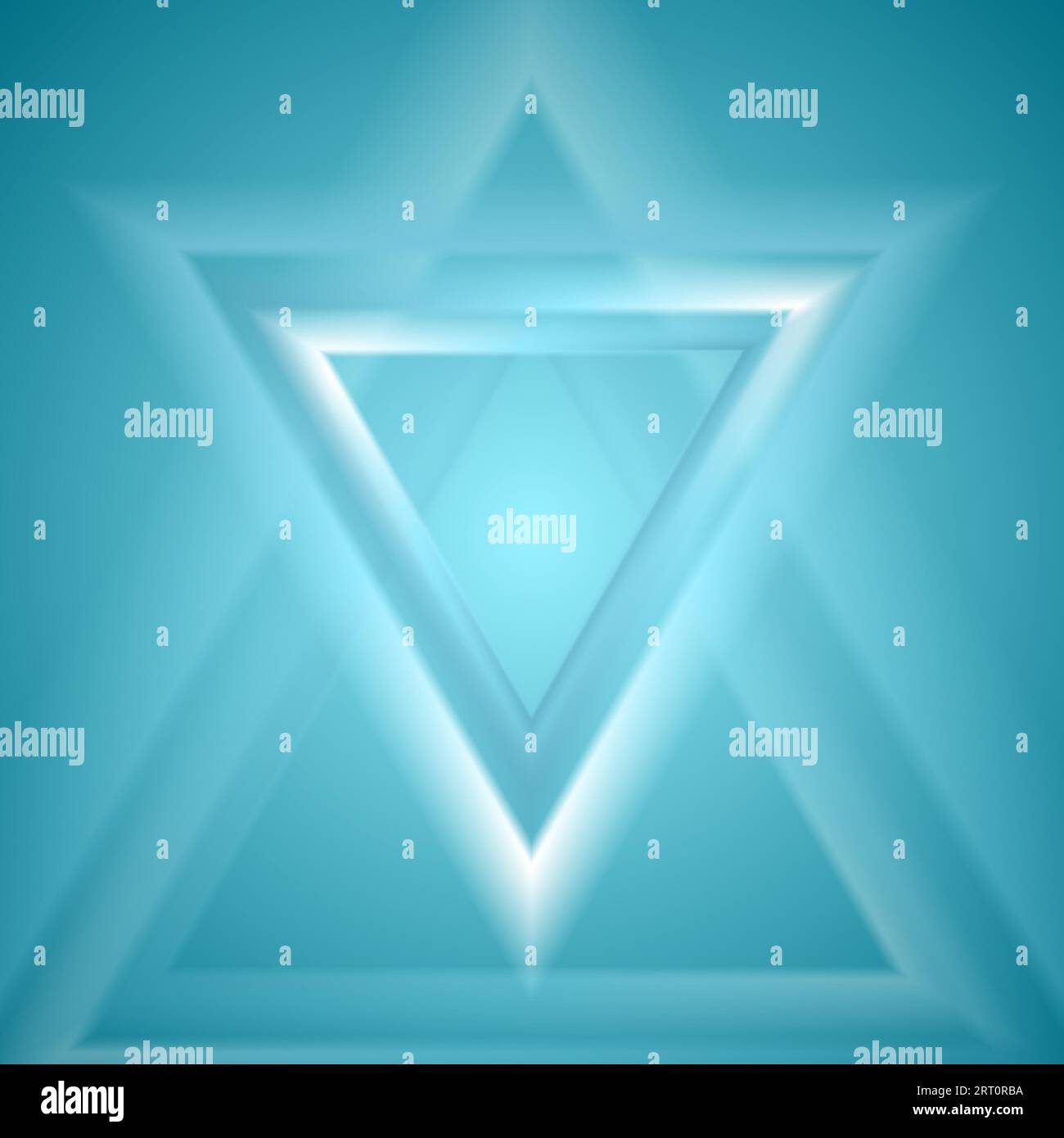 Cyan blue abstract futuristic triangles. Technology polygonal geometric ...