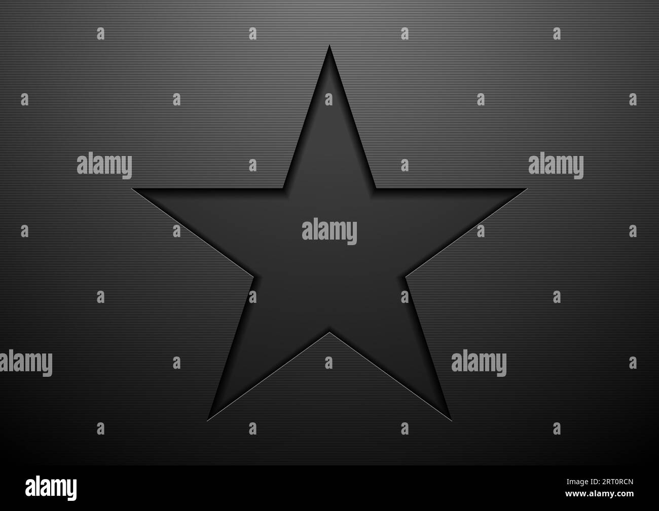 Black star shape on dark background. Tech modern geometric design ...