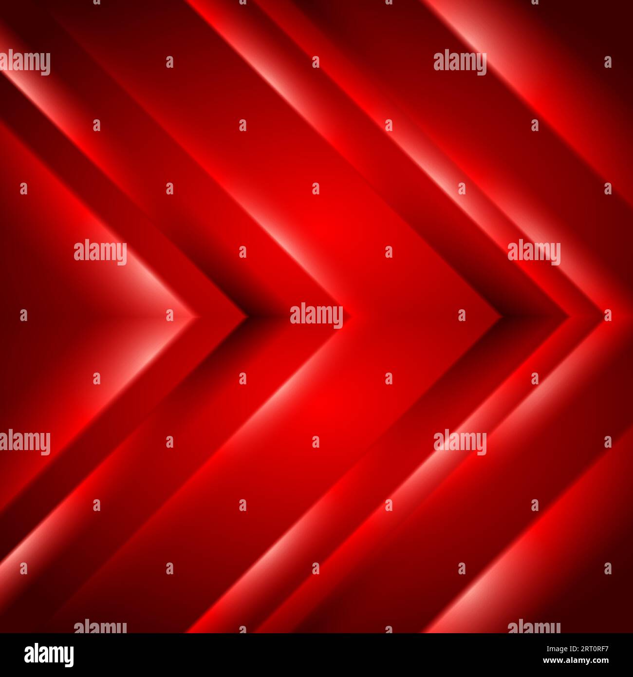 Bright red smooth glowing arrows tech abstract background. Geometric ...