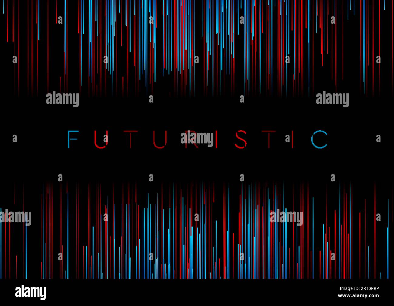 Futuristic technology modern graphic design with blue red lines ...