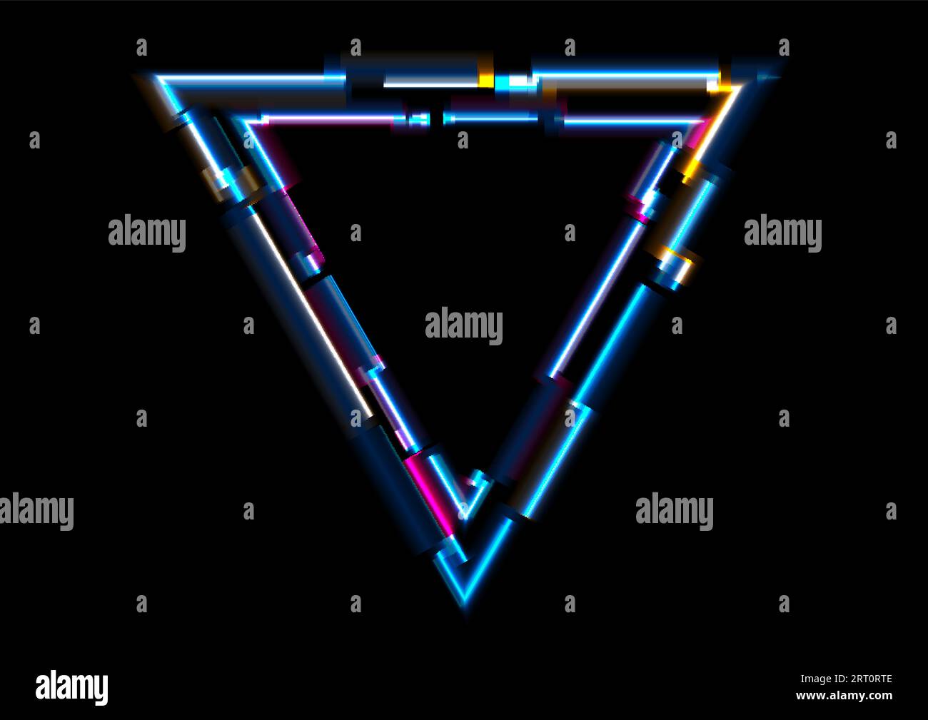 Abstract bright purple blue tunnel Stock Vector Images - Alamy