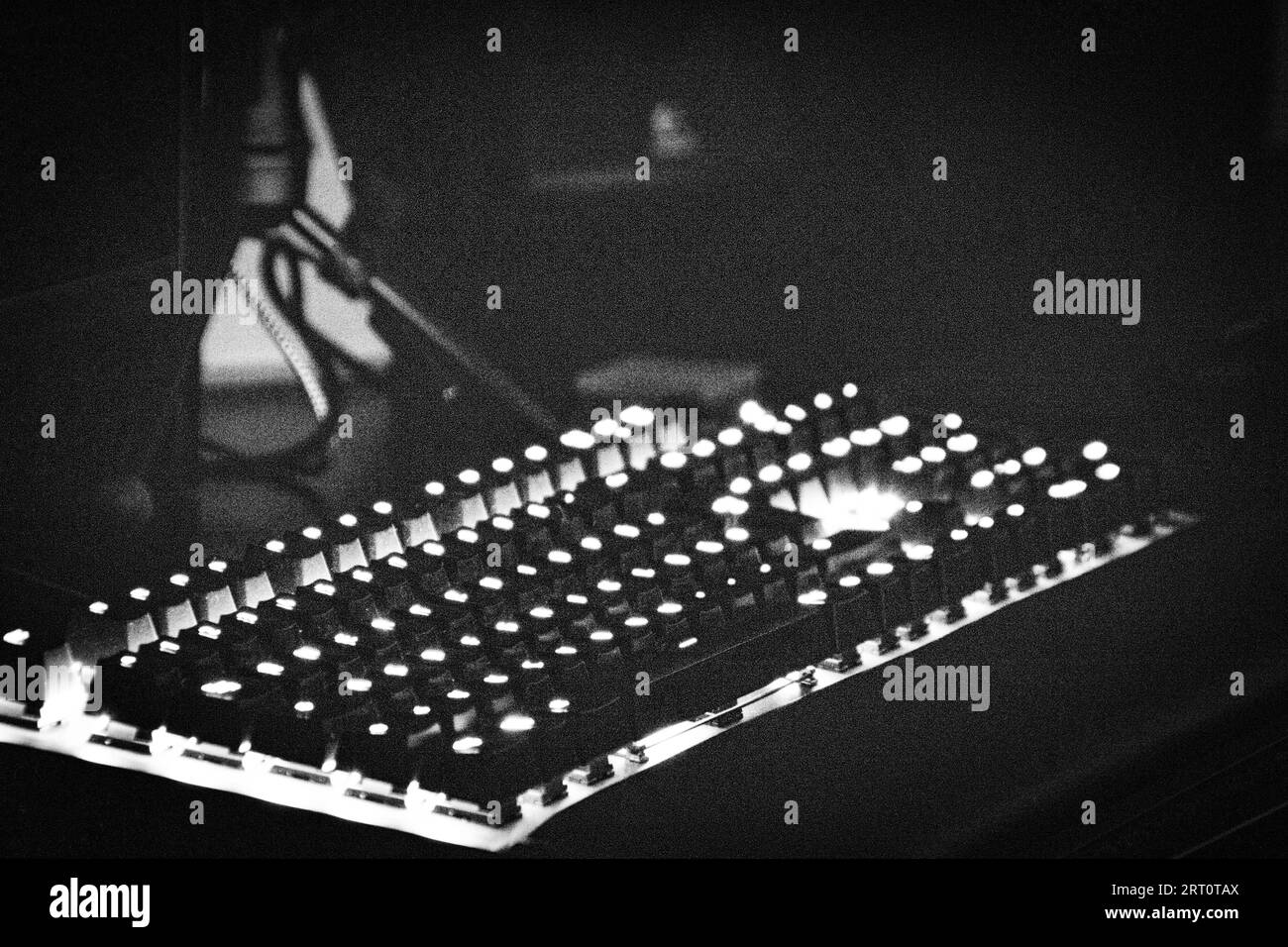 led keyboard in low light Stock Photo - Alamy