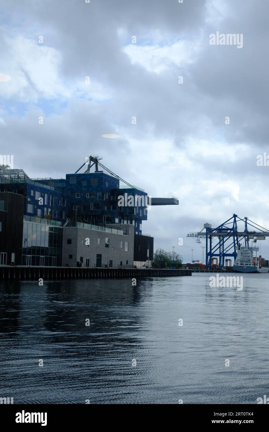 buildings in harbor Stock Photo - Alamy
