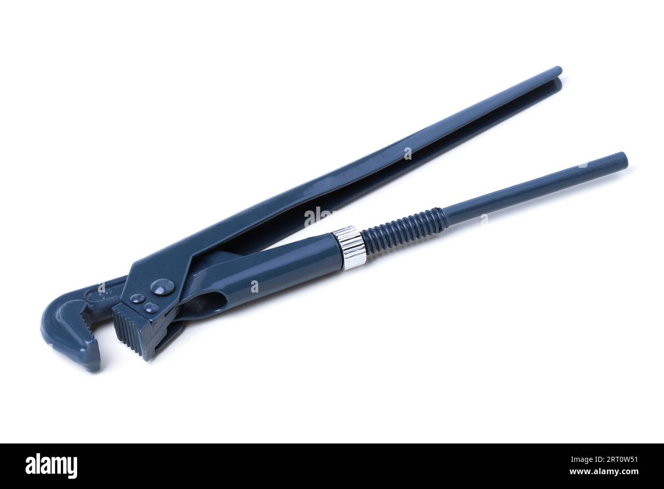 Adjustable gas wrench close-up isolated on a white background Stock ...