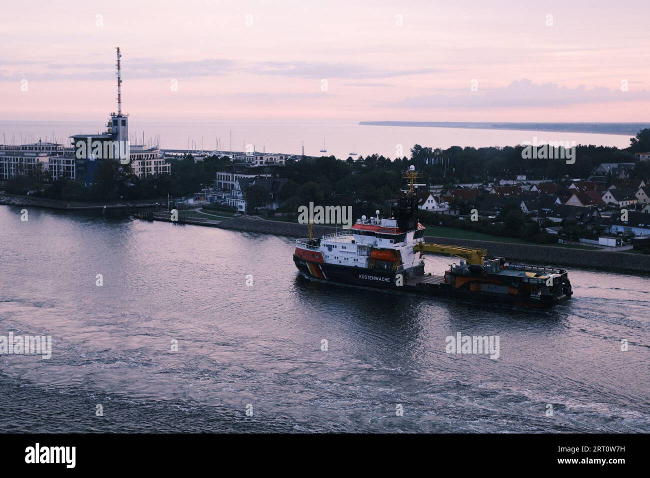 german coast guard leaving harbor Stock Photo - Alamy