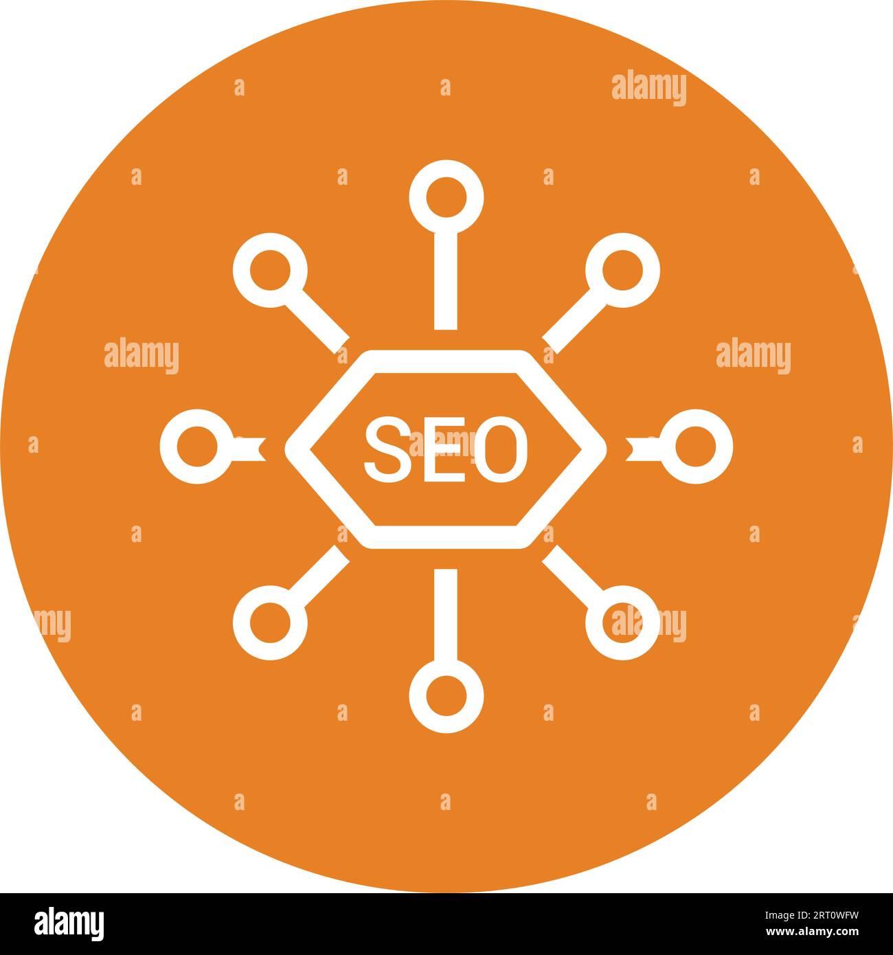 SEO Strategy icon use in mobile and app development or commercial ...