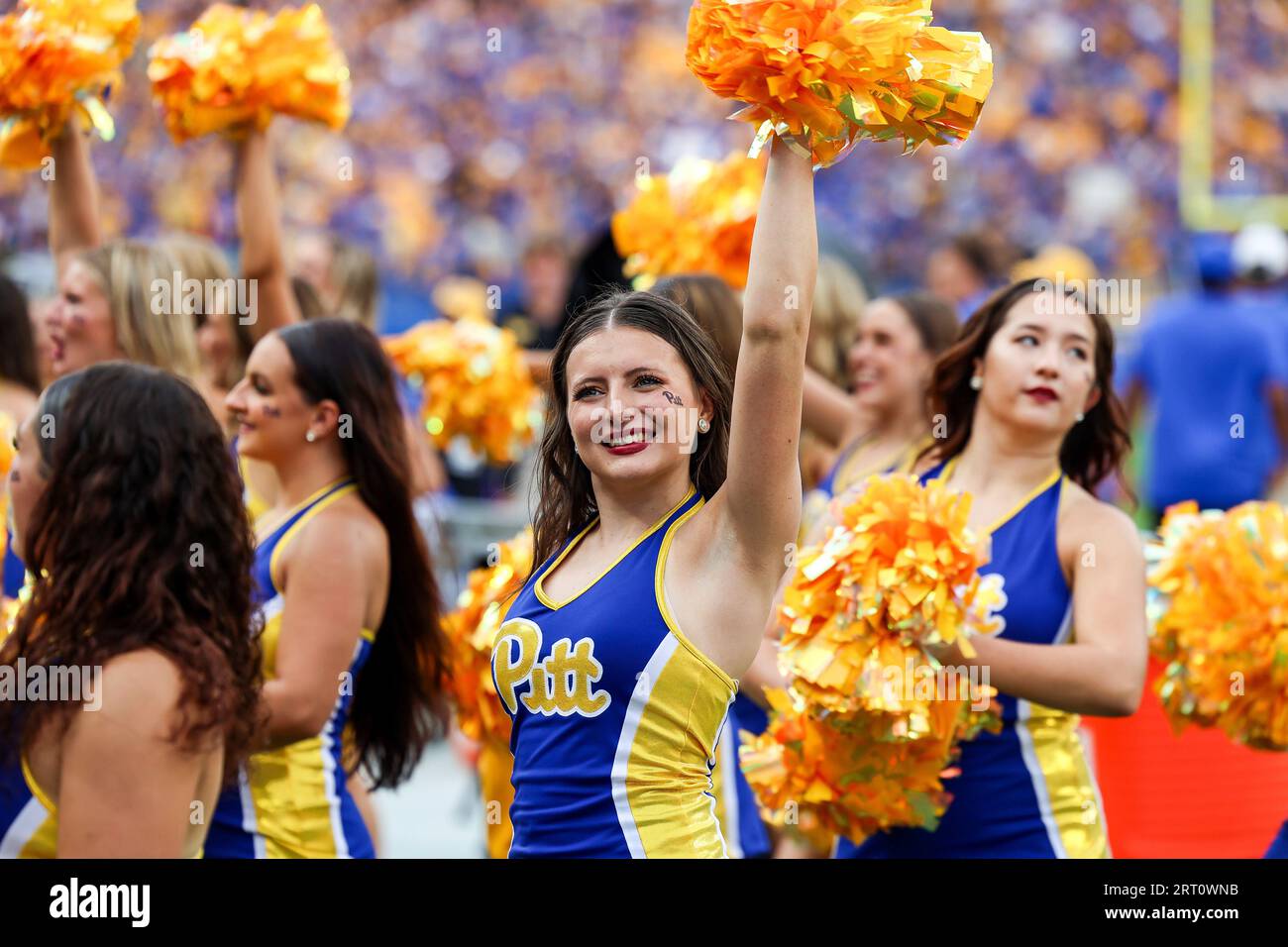 September 09, 2023: Pitt Panthers cheerleaders during the NCAA football ...