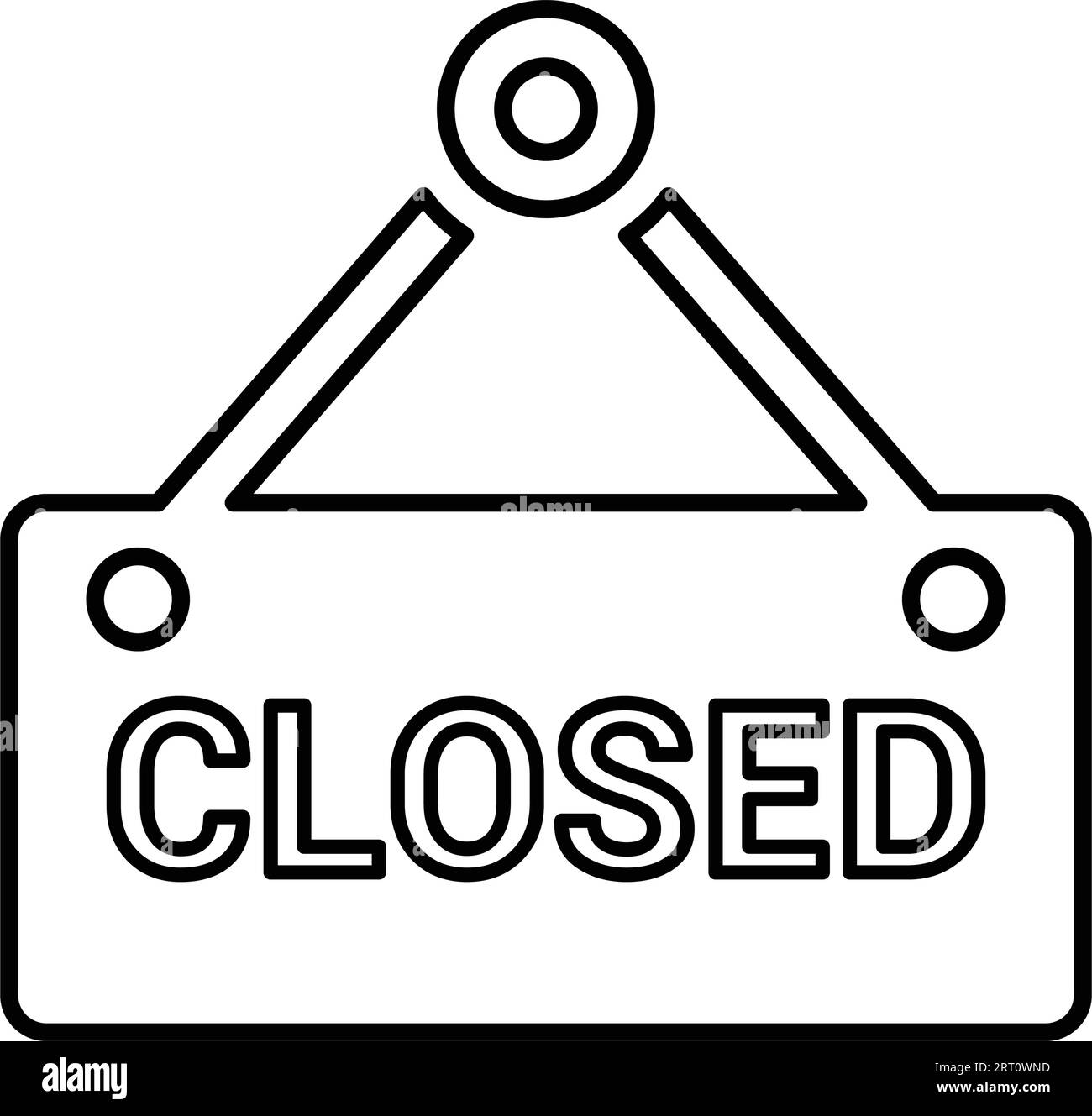 Shopping Closed icon. Fully editable vector EPS use for printed ...