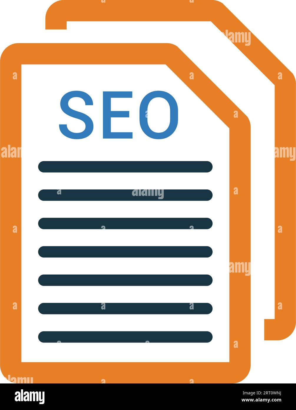 Seo Documentation icon. Flat style vector EPS use in infographics,web ...