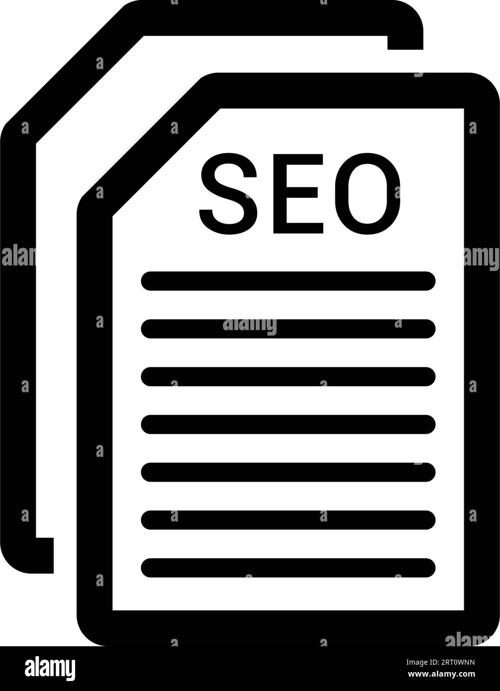 Seo Documentation icon. Flat style vector EPS use in infographics,web ...