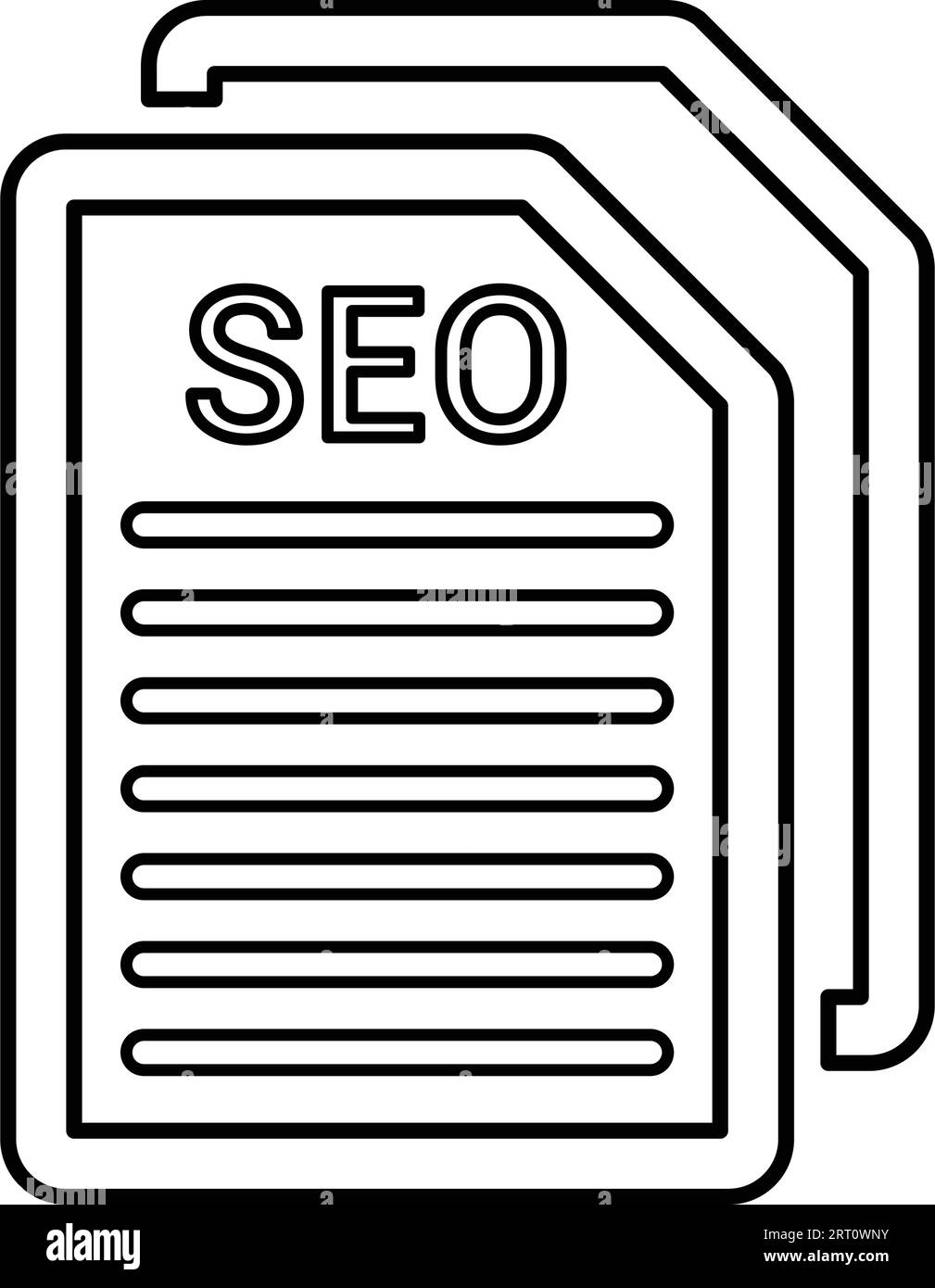 Seo Documentation icon. Flat style vector EPS use in infographics,web ...