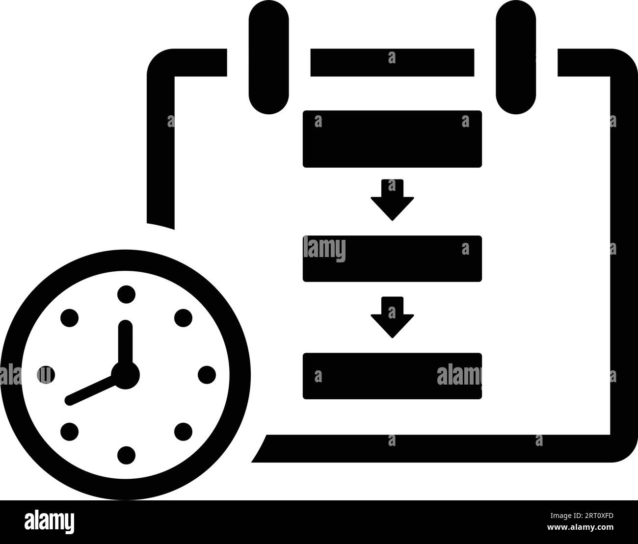 Time Planning icon. symbol for use on mobile apps, print media and web ...