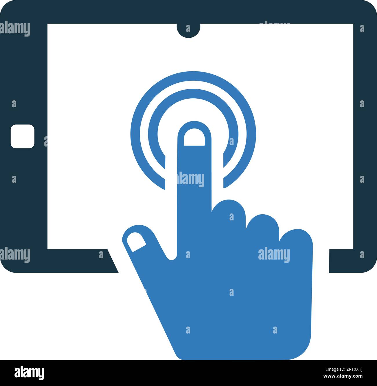 Touchscreen Technology icon. symbol for use on mobile apps, print media ...