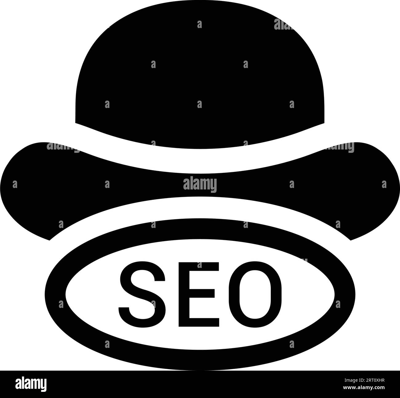 SEO White hat icon use in mobile and app development or commercial ...