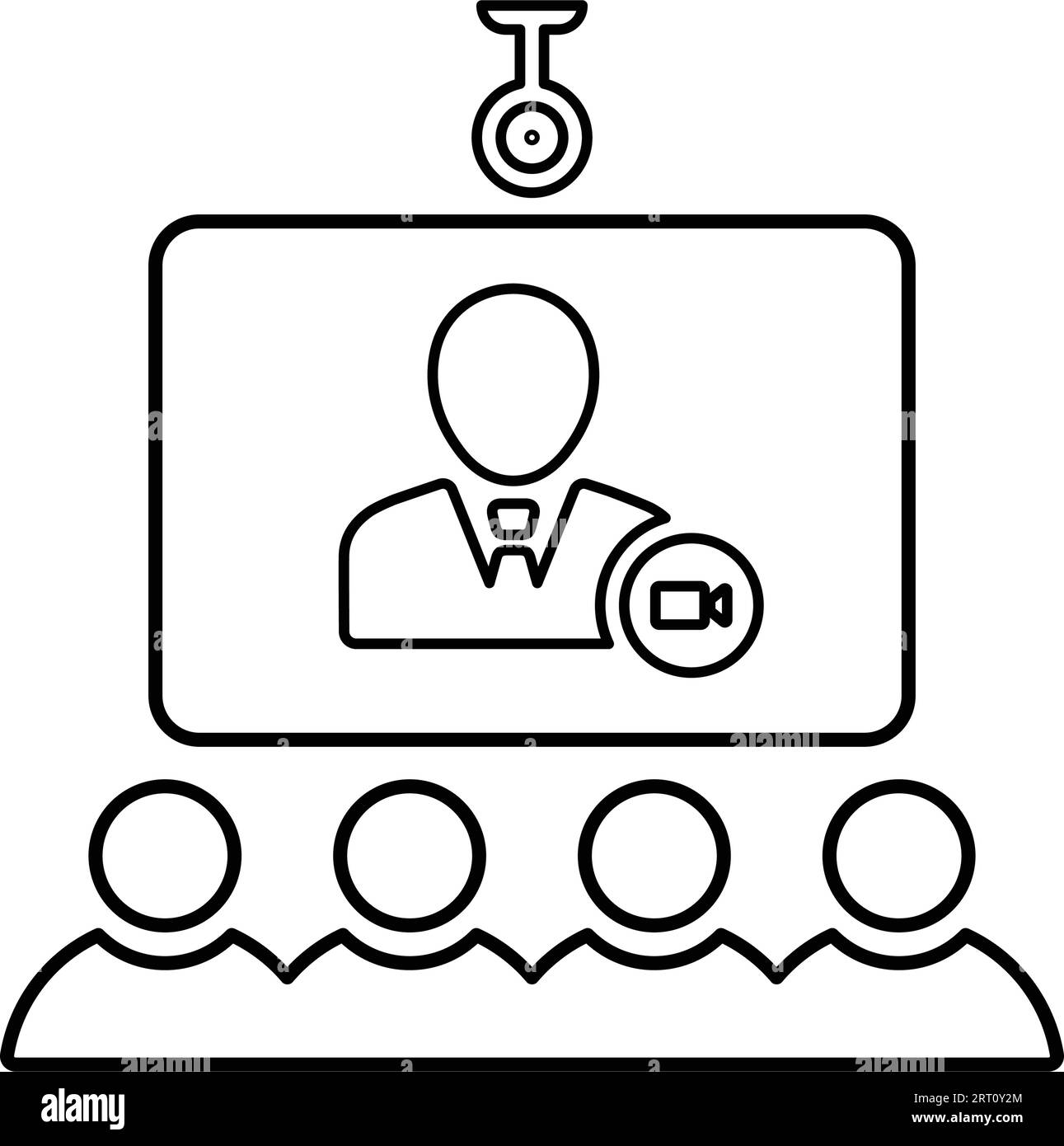 Video conferance Stock Vector Images - Alamy