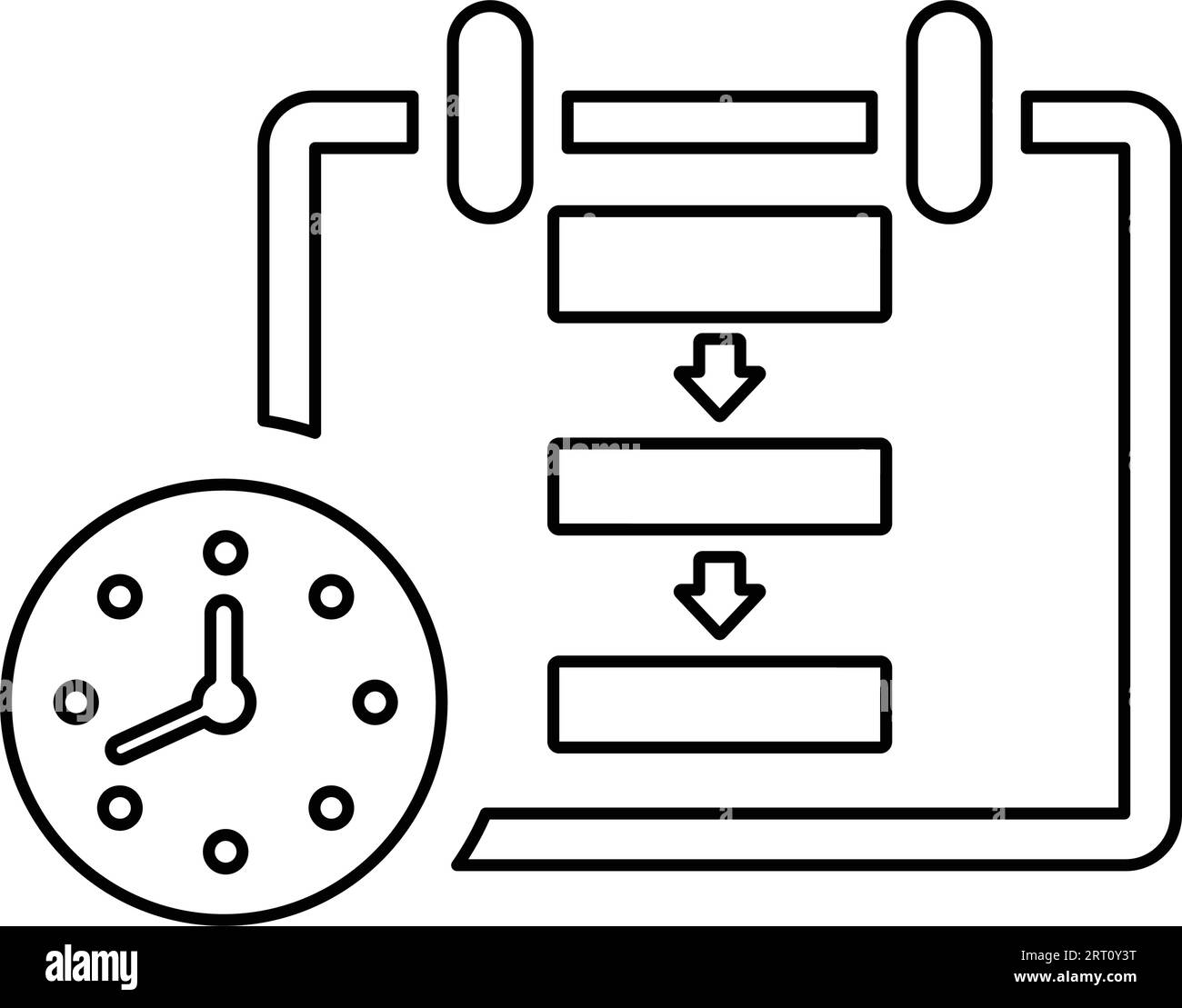 Time Planning icon. symbol for use on mobile apps, print media and web ...