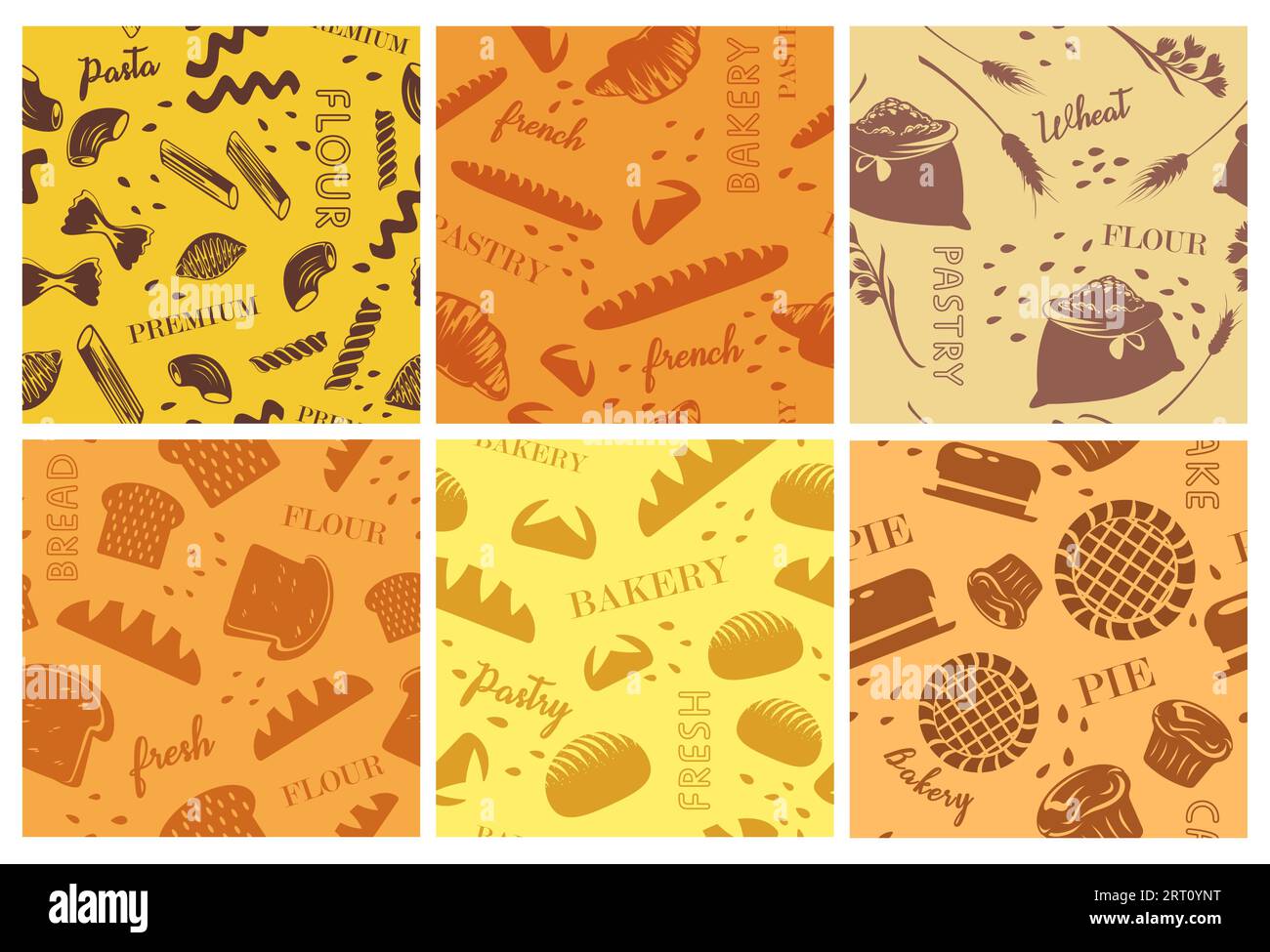 Background decoration with delicious food pastry. Decorative pattern ...