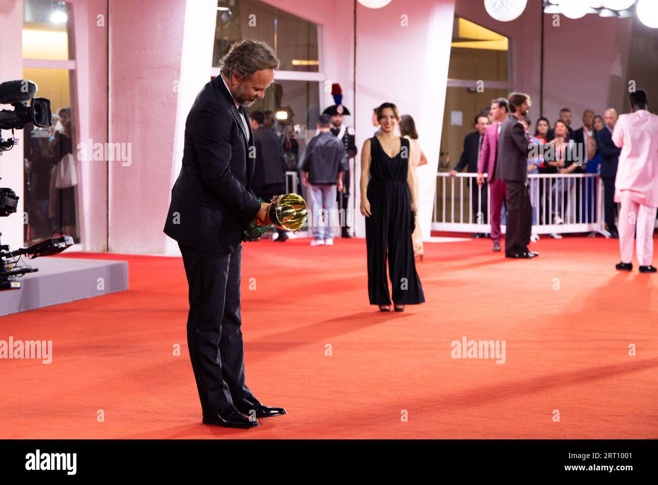 Peter Sarsgaard poses with the Best Actor Award for 'Memory' at the ...
