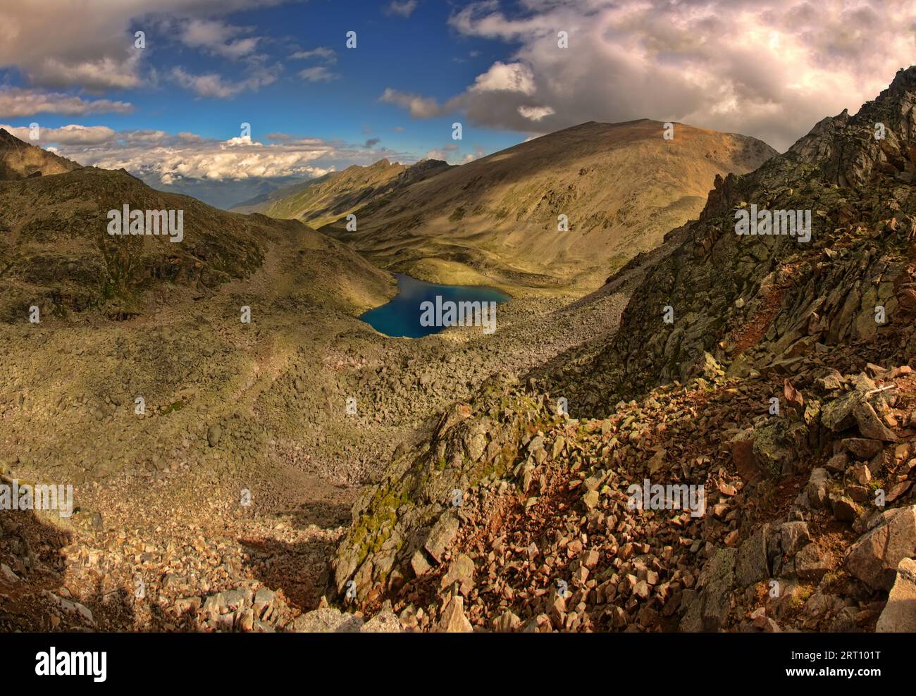 Caucasus, Elbrus region, 3500 a.s.l. Vegetation-free mountains and ...
