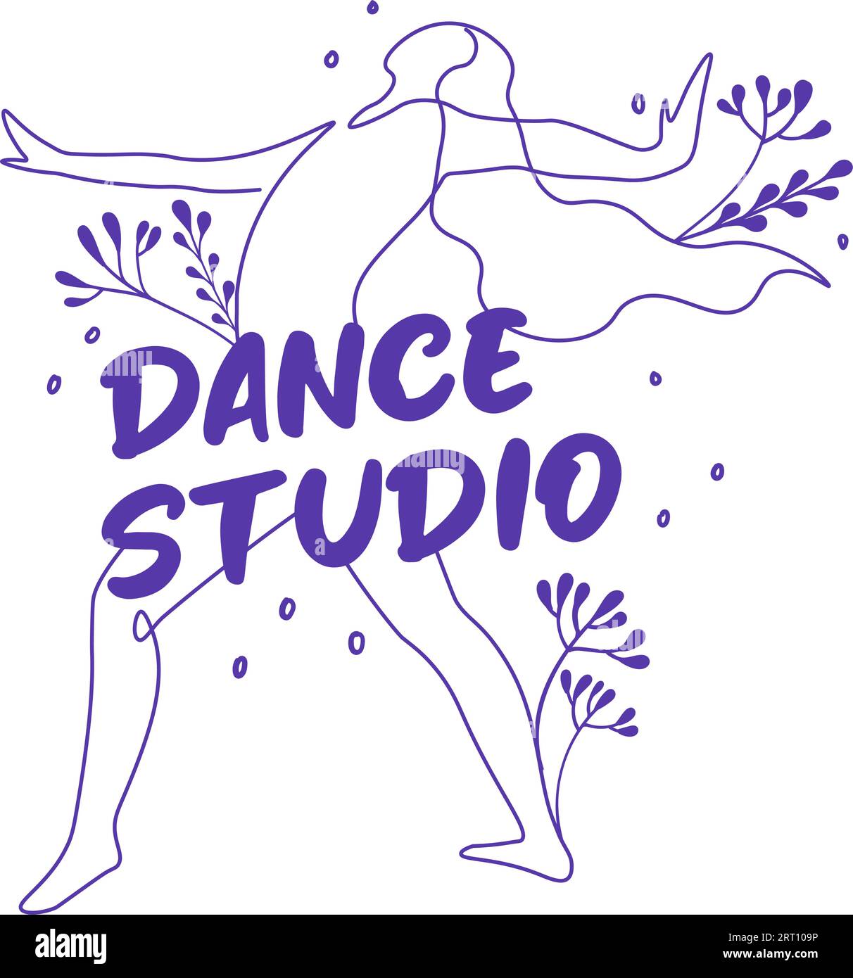 Dance studio, learning dancing and practicing Stock Vector Image & Art ...