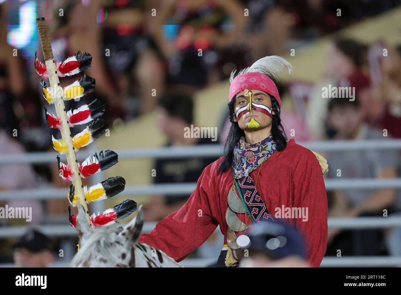 SEP 09, 2021: Florida State mascot Osceola during a college football ...