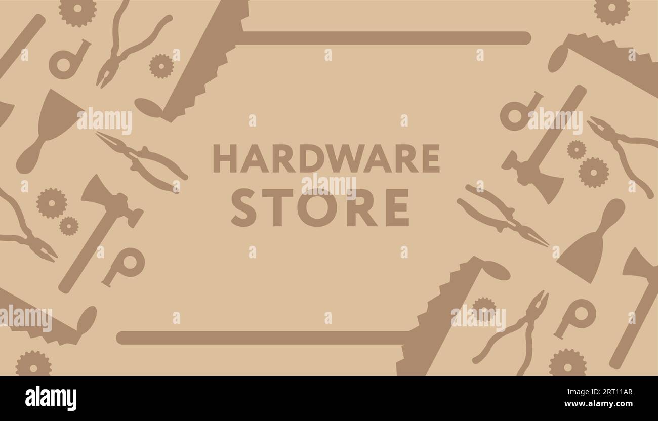 Hardware store, business card or banner design Stock Vector Image & Art ...