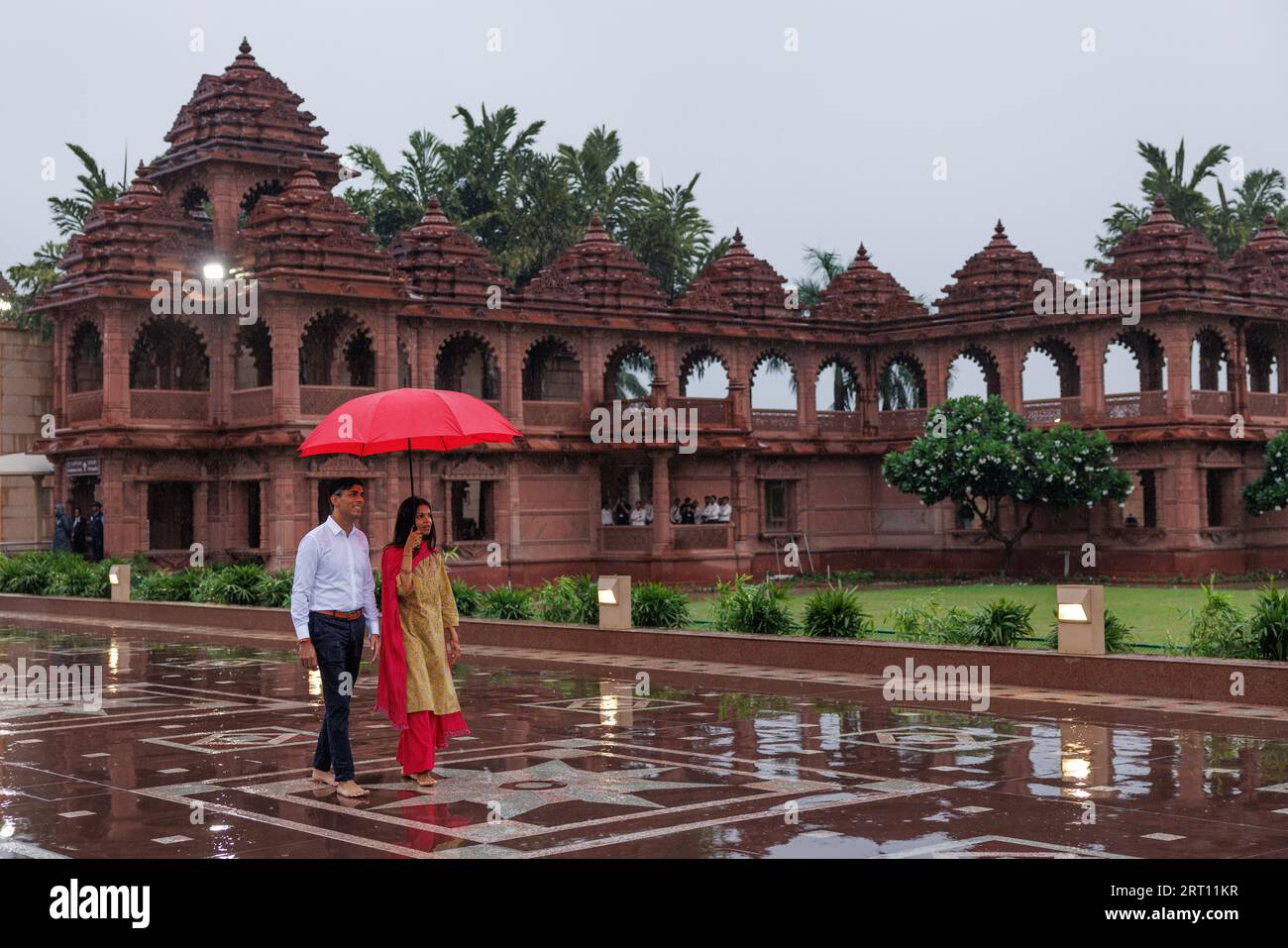 Prime Minister Rishi Sunak and his wife Akshata Murty during a visit to ...