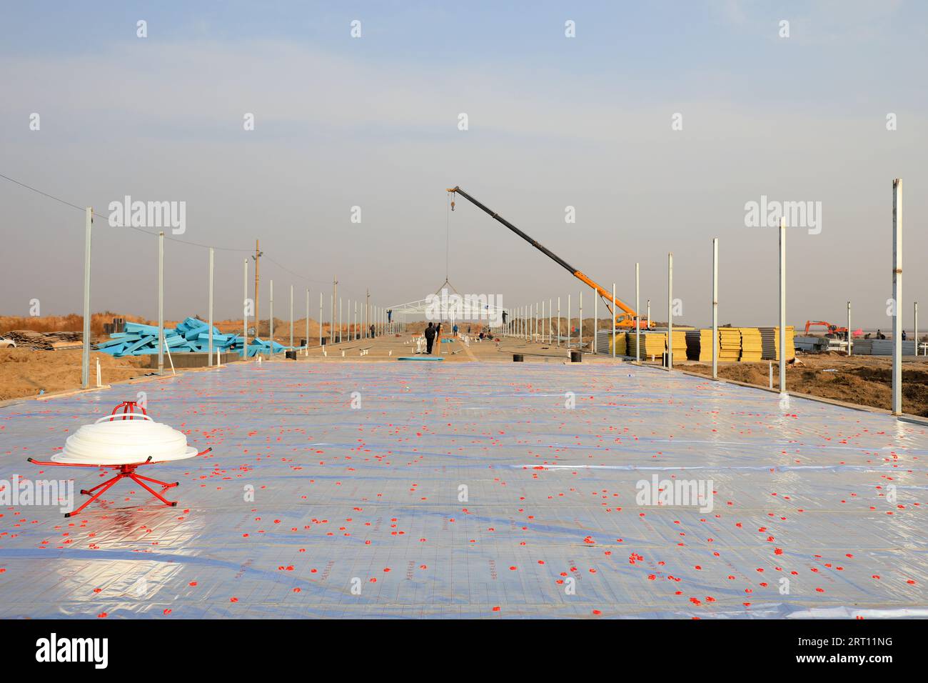 Plant construction site, North China Stock Photo - Alamy