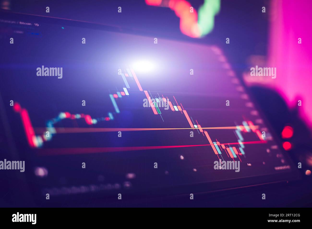 Candle stick graph chart of stock market investment trading Stock Photo ...