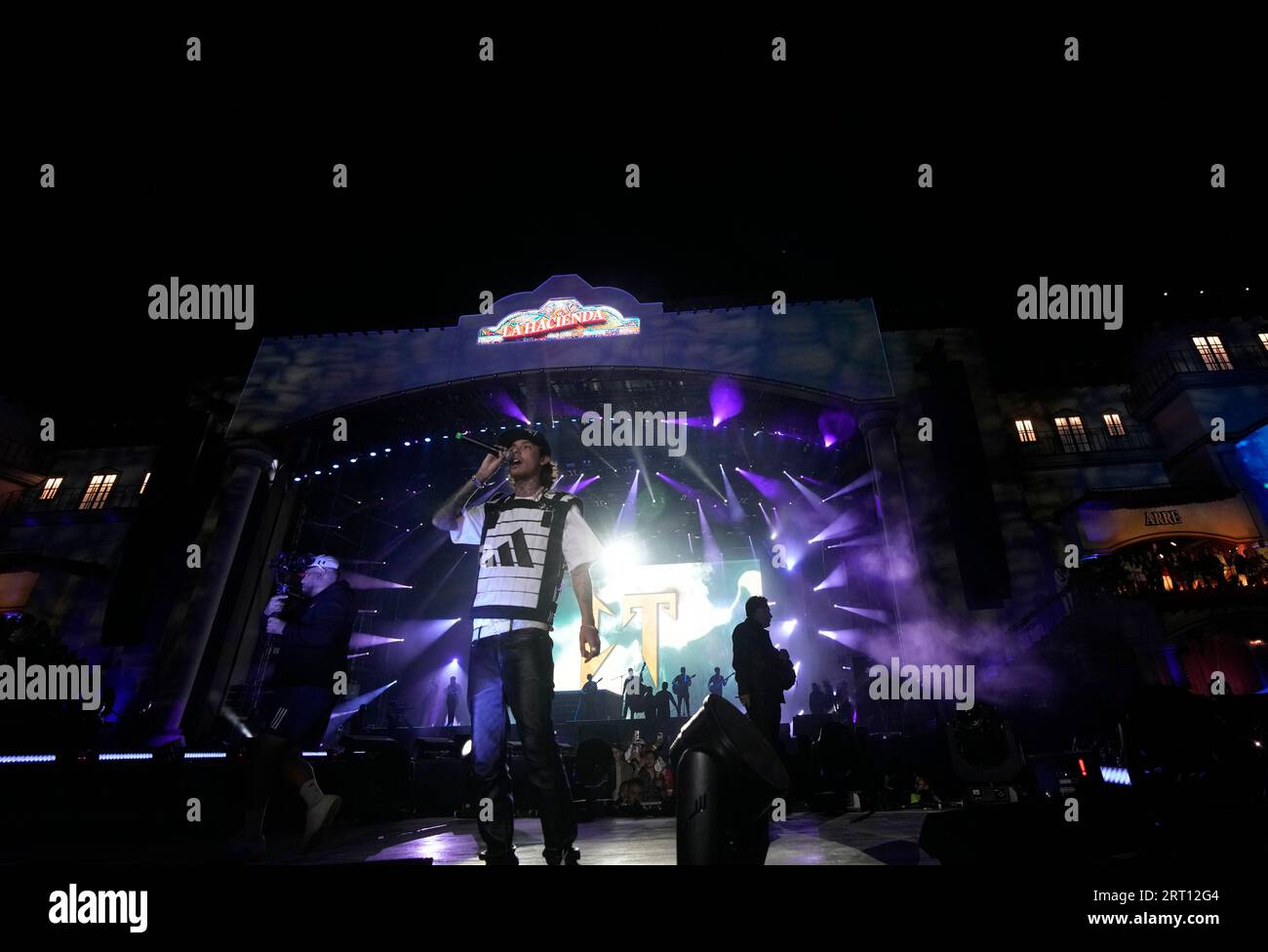 Mexican singer Natanael Cano performs during the first day of the Arre ...