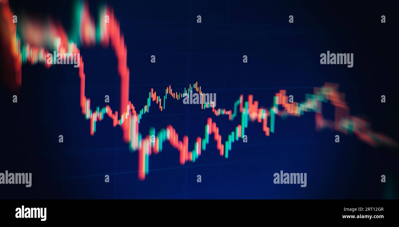 Economy trends background for business idea and all art work design ...