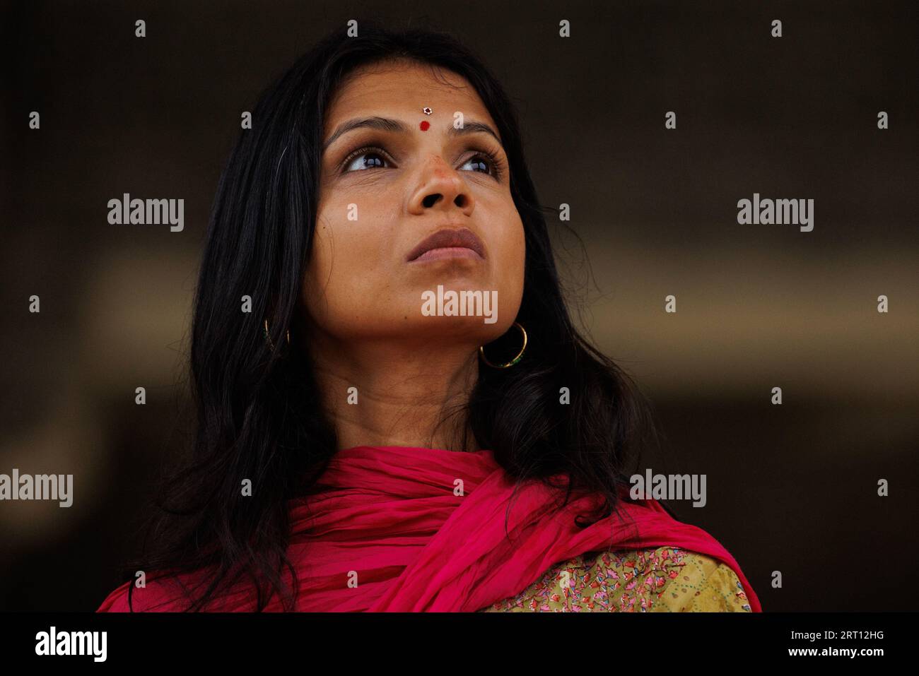 Prime Minister Rishi Sunak's wife Akshata Murty during a visit to the ...