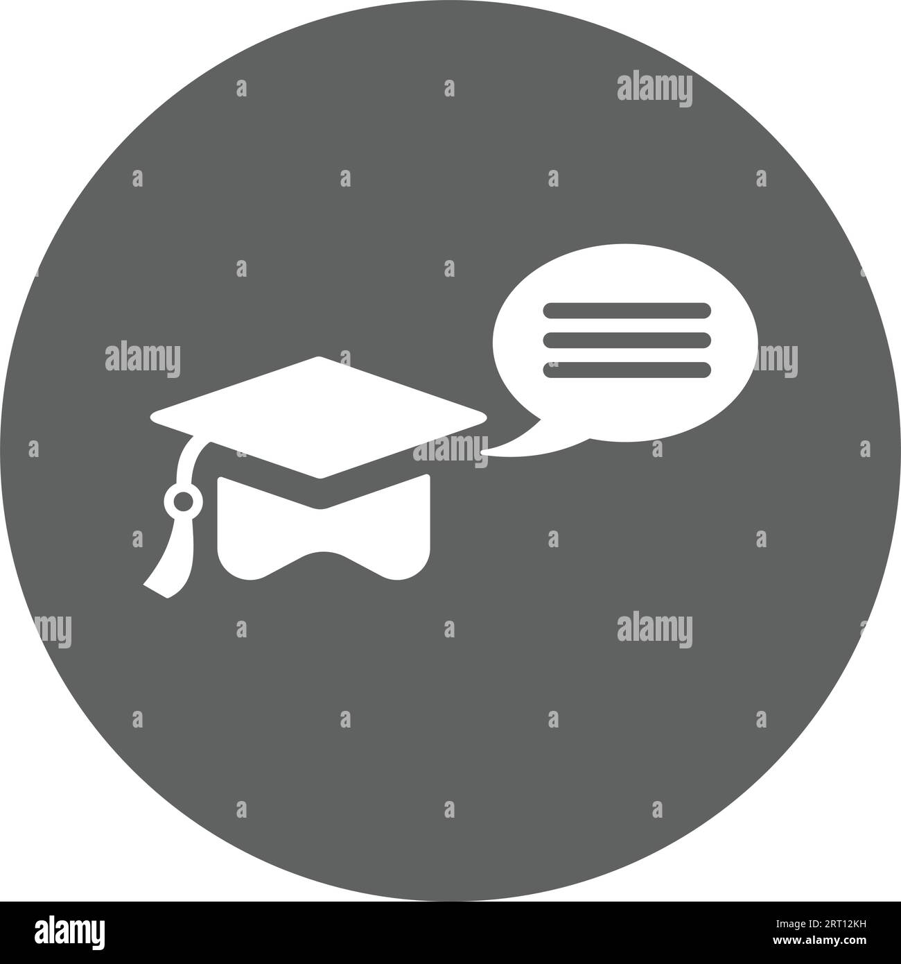 Education Chat icon. Stunning design suitable for web, print media ...