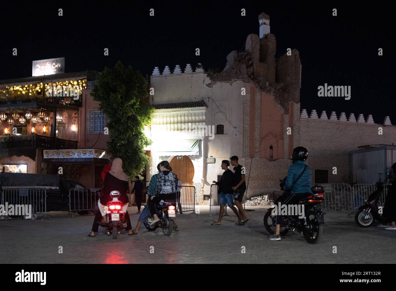 Marakkesh, Morocco. 10th Sep, 2023. Damaged Kharbouch Mosque around the ...