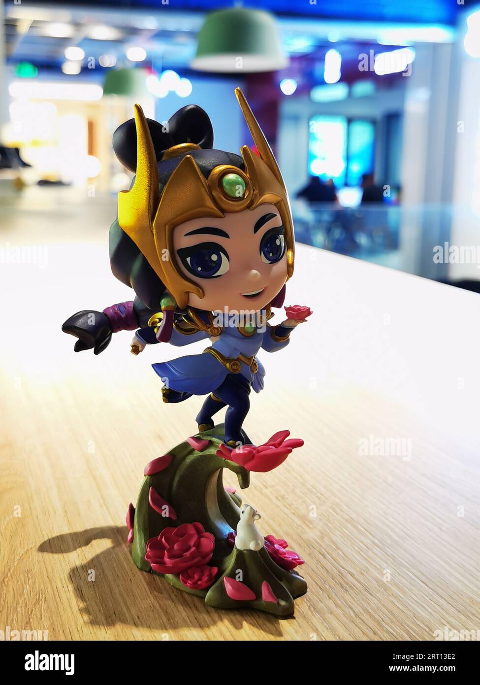 Cartoon dolls on the table Stock Photo - Alamy