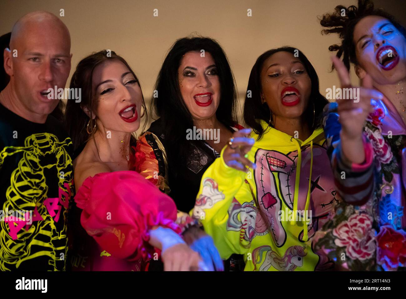 New York, USA. 09th Sep, 2023. German TV personality Iris Klein (Center ...