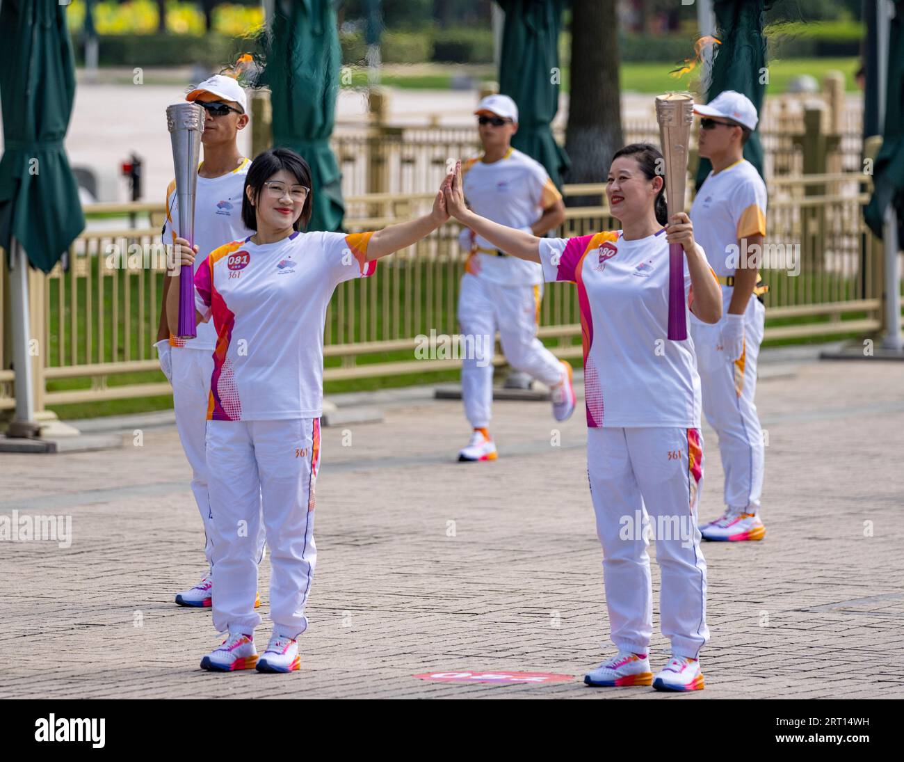 Jiaxing, China's Zhejiang Province. 10th Sep, 2023. Torch bearers Yuan ...