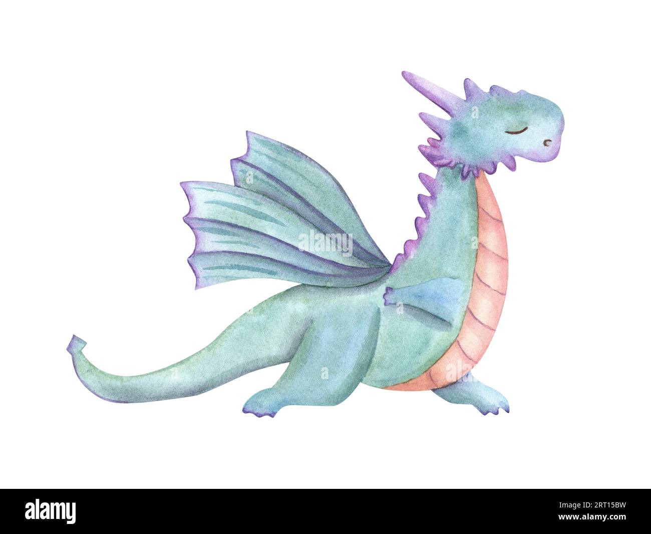 Dragon doing yoga. Dinosaur meditation. Animal practicing fitness ...