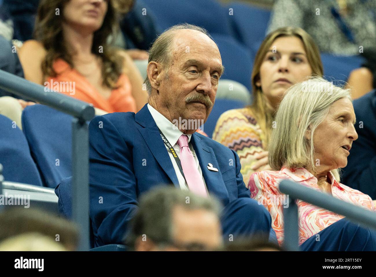 Stan Smith attends final match of women's singles tournament at US Open ...