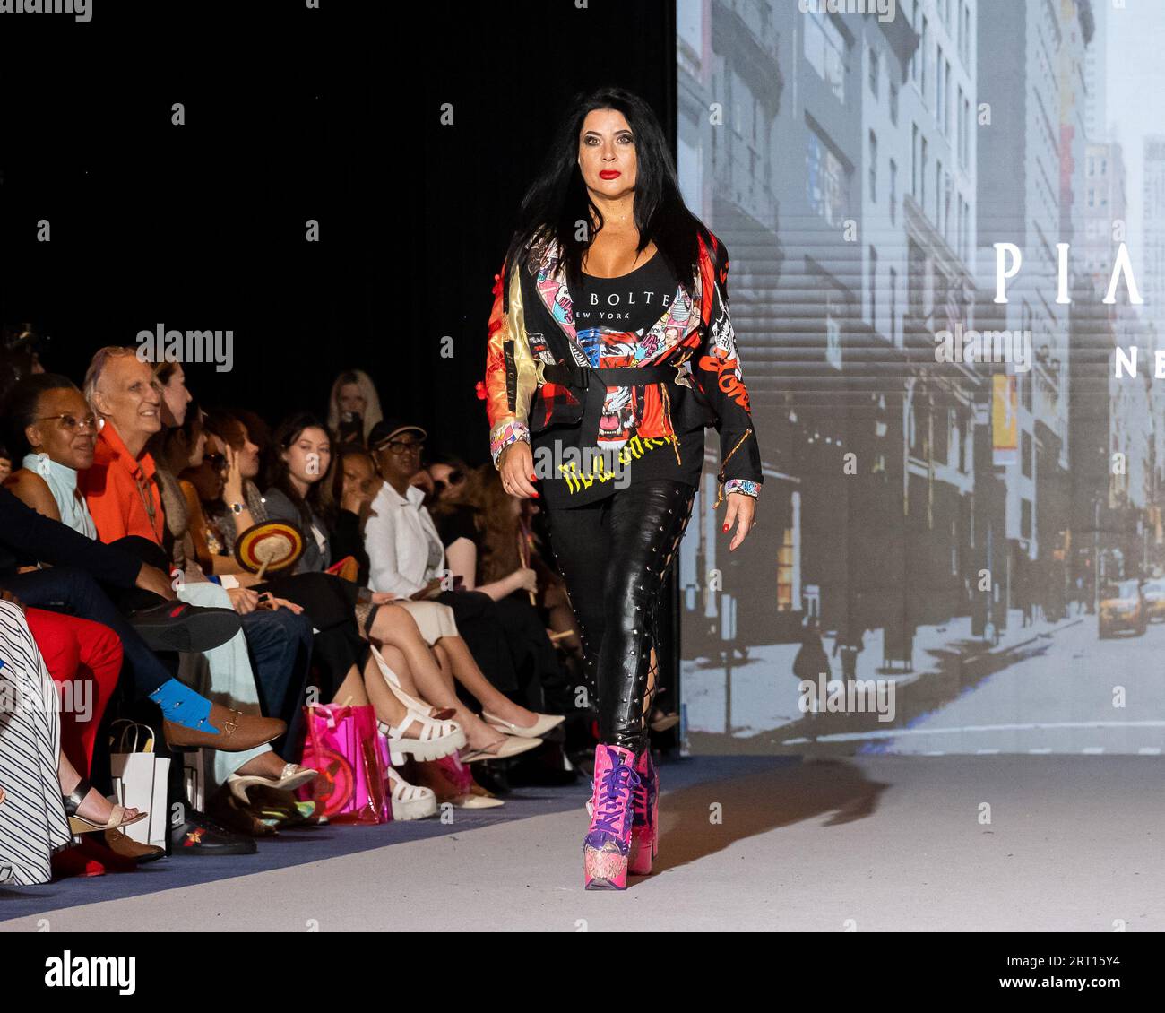 New York, USA. 09th Sep, 2023. German TV personality Iris Klein walks ...