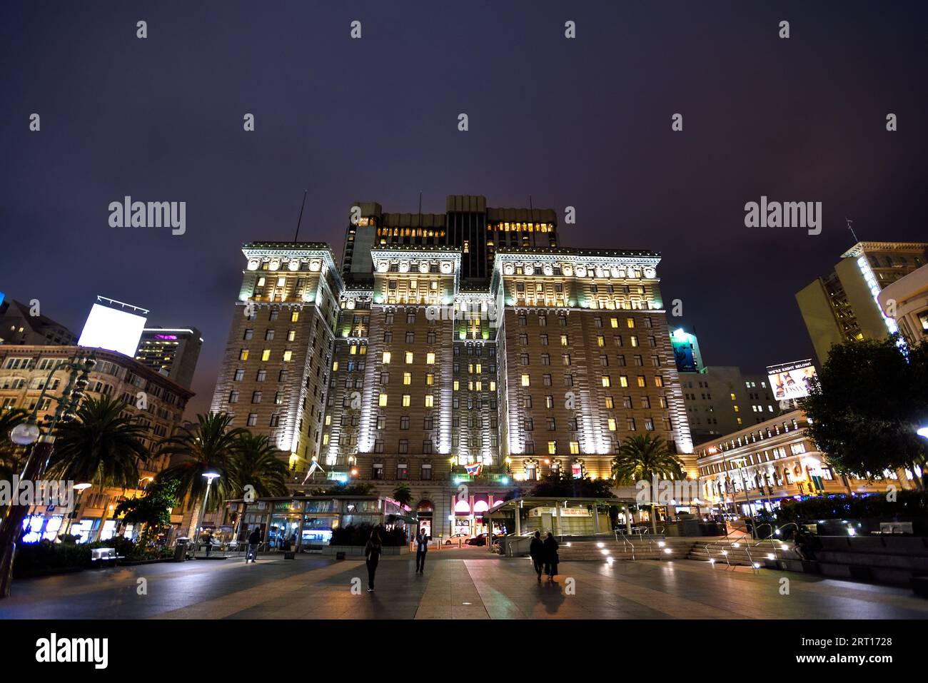 Night at the Union Square - San Francisco, California Stock Photo - Alamy