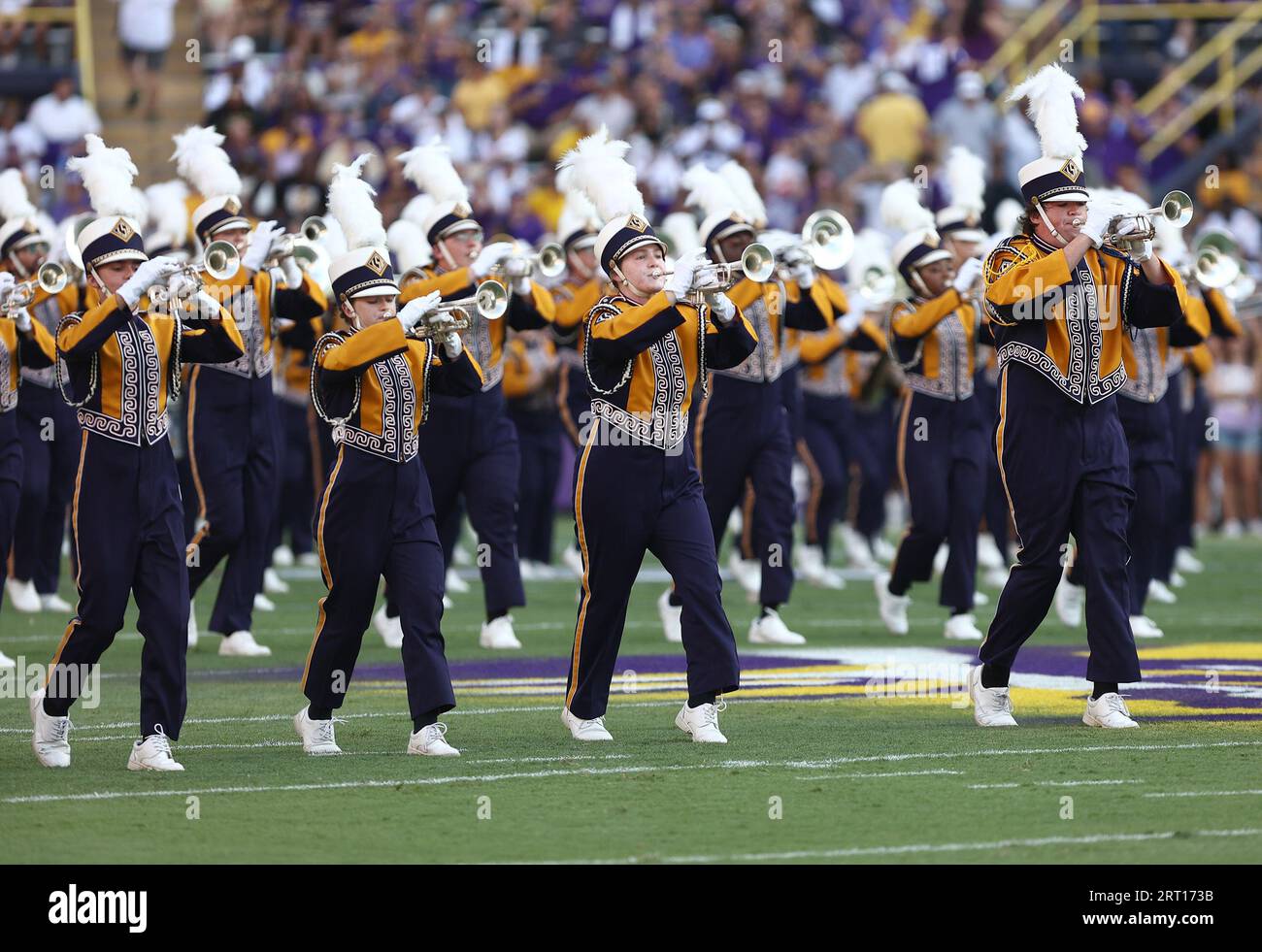 College march band field hi-res stock photography and images - Alamy