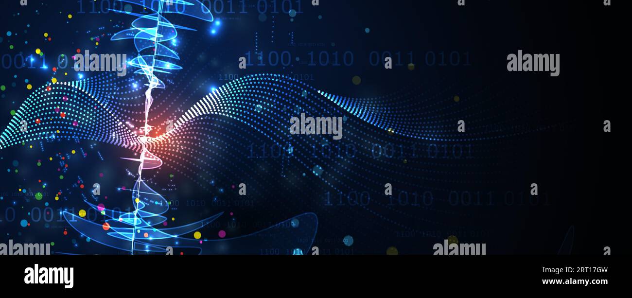 Technology abstract futuristic science background for internet business ...