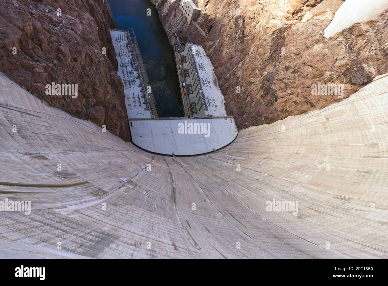 Engineering Marvel: Hoover Dam's Arch-Gravity Grandeur Stock Photo - Alamy
