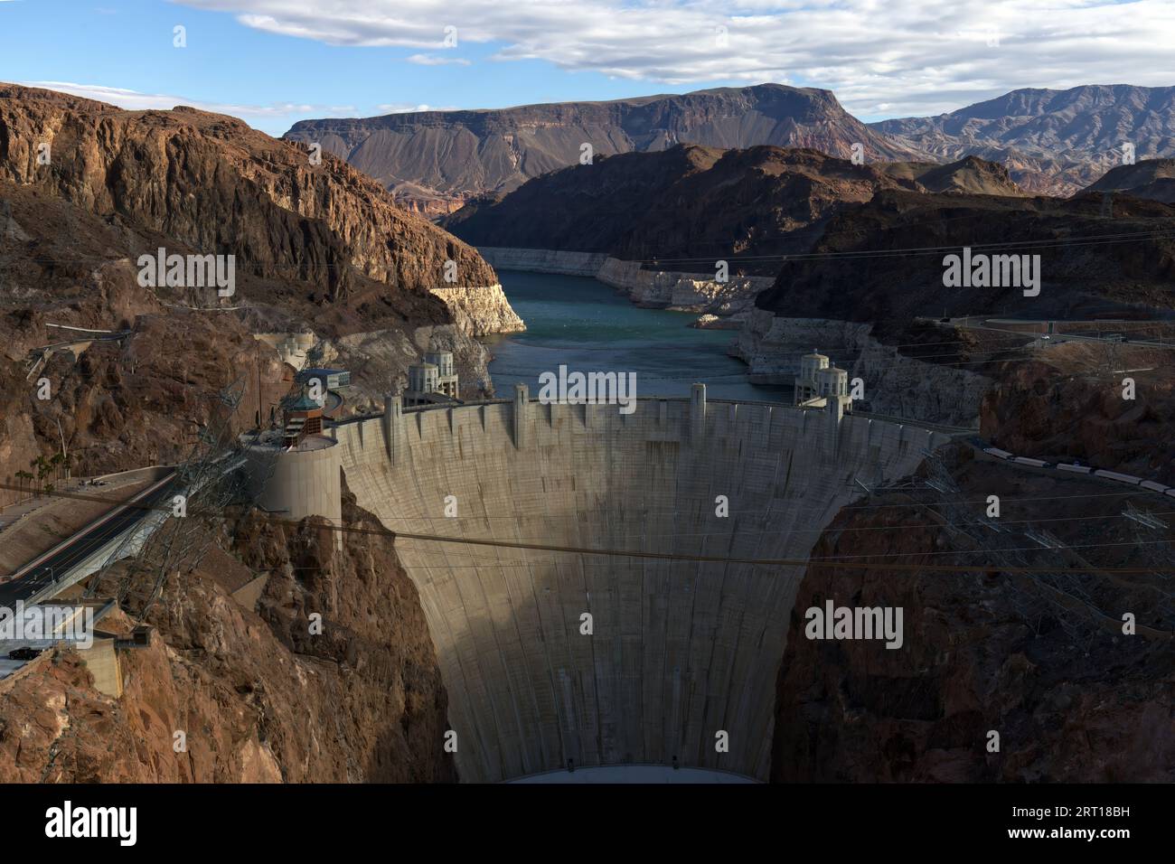 Construction Marvel: Hoover Dam's Early Days Stock Photo - Alamy