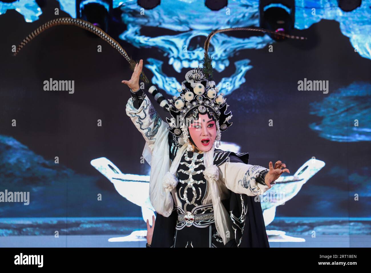 Addis Ababa, Ethiopia. 8th Sep, 2023. An artist of the Zhejiang Wu ...