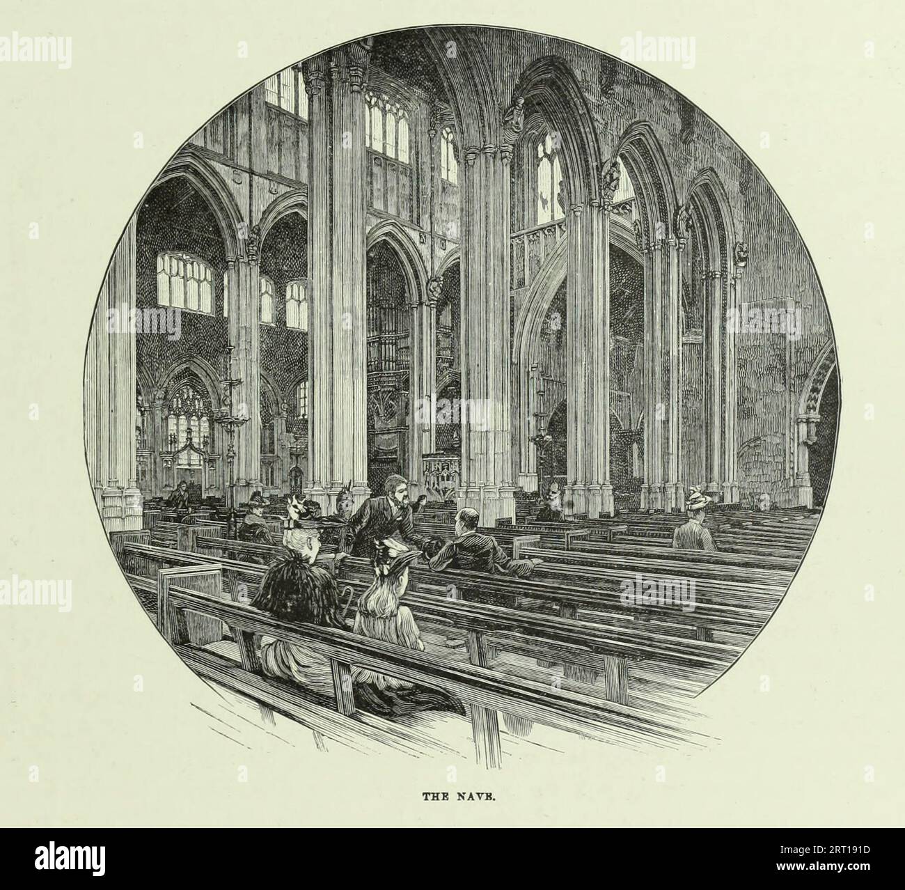 The Nave Church of St. John the Baptist, Cirencester is a market town ...