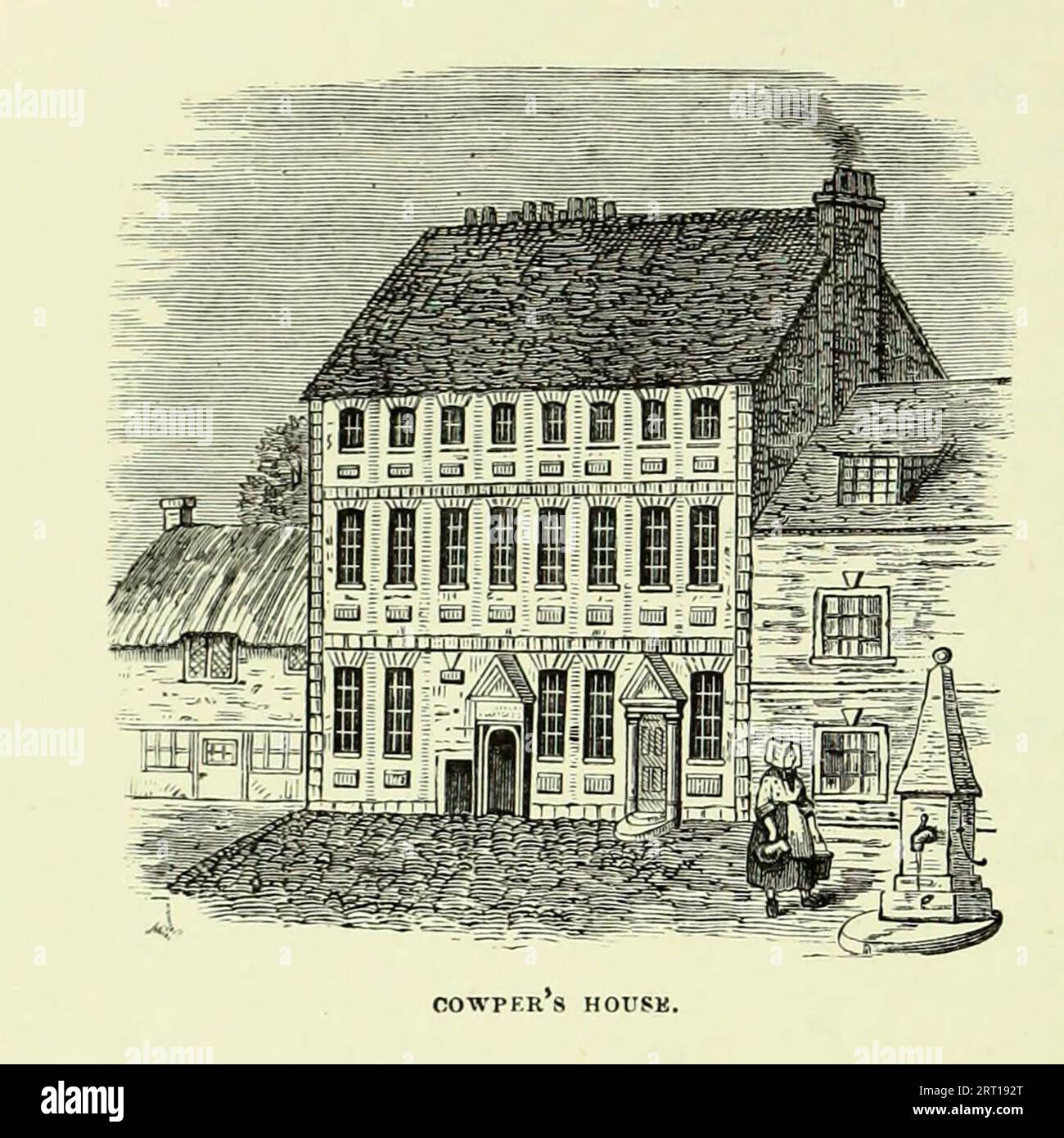 Cowper's House Olney from the book ' Cathedrals, abbeys and churches of ...