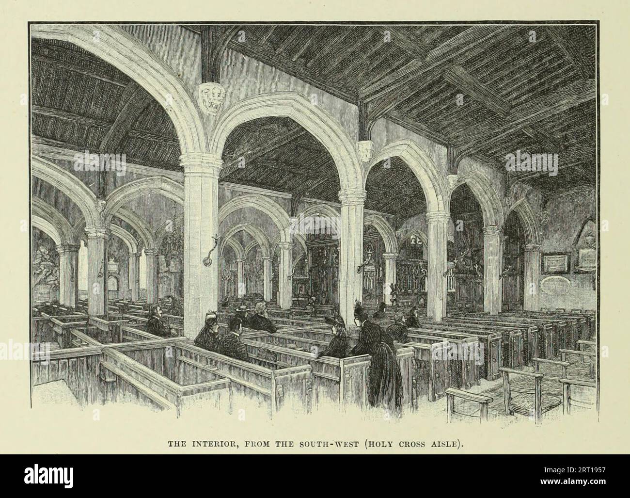 Holy Cross Aisle St. Helen's, Abingdon from the book ' Cathedrals ...